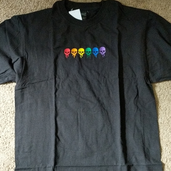 Shirts | Rainbow Dripping Skulls | Poshmark